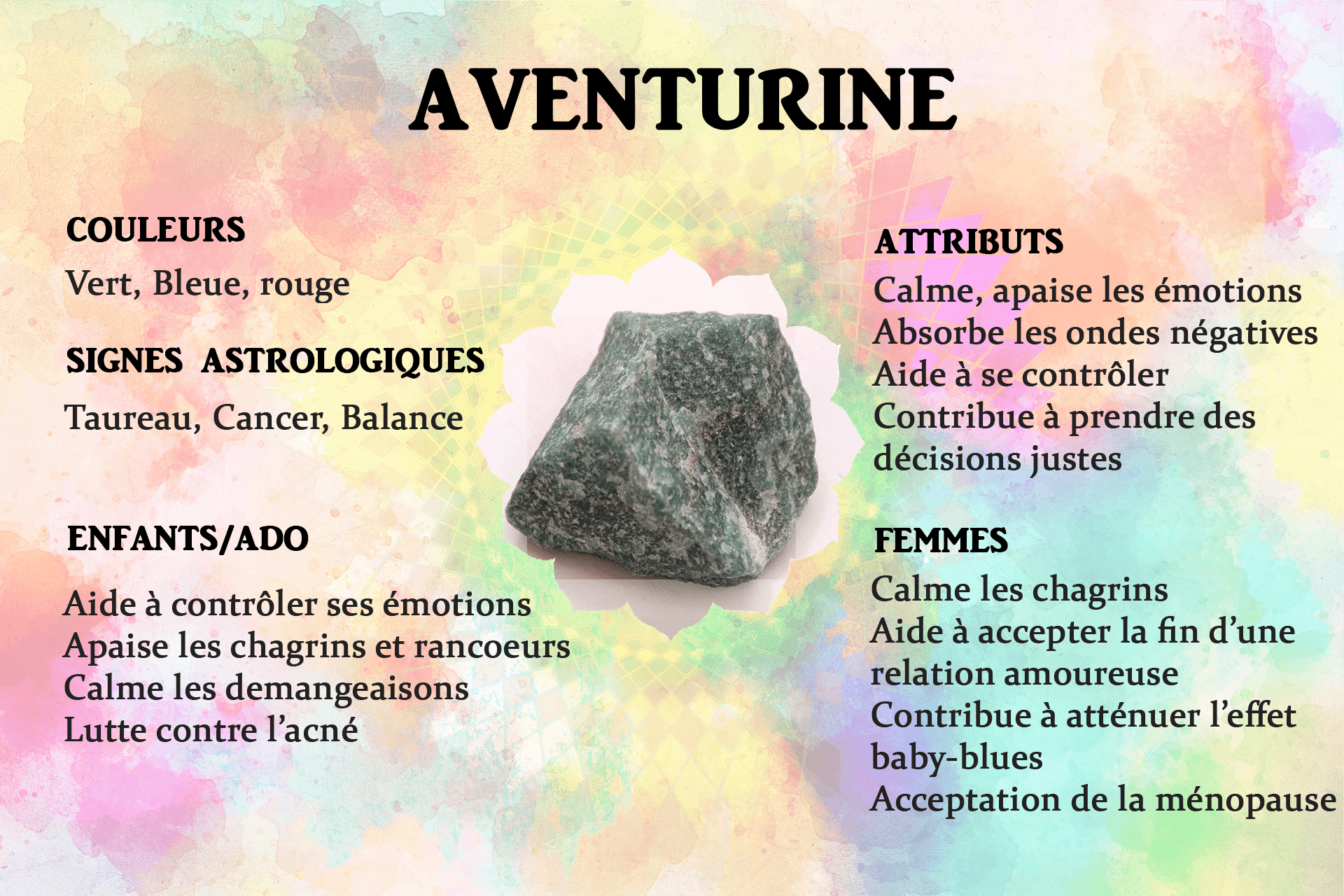 Les vertus de l'Aventurine - L'AlterBougie